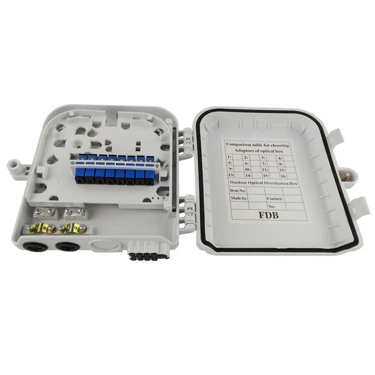 8 fibers IP55 Pole Mounted FTB Fiber Distribution Box 1x8 Splitter NAP